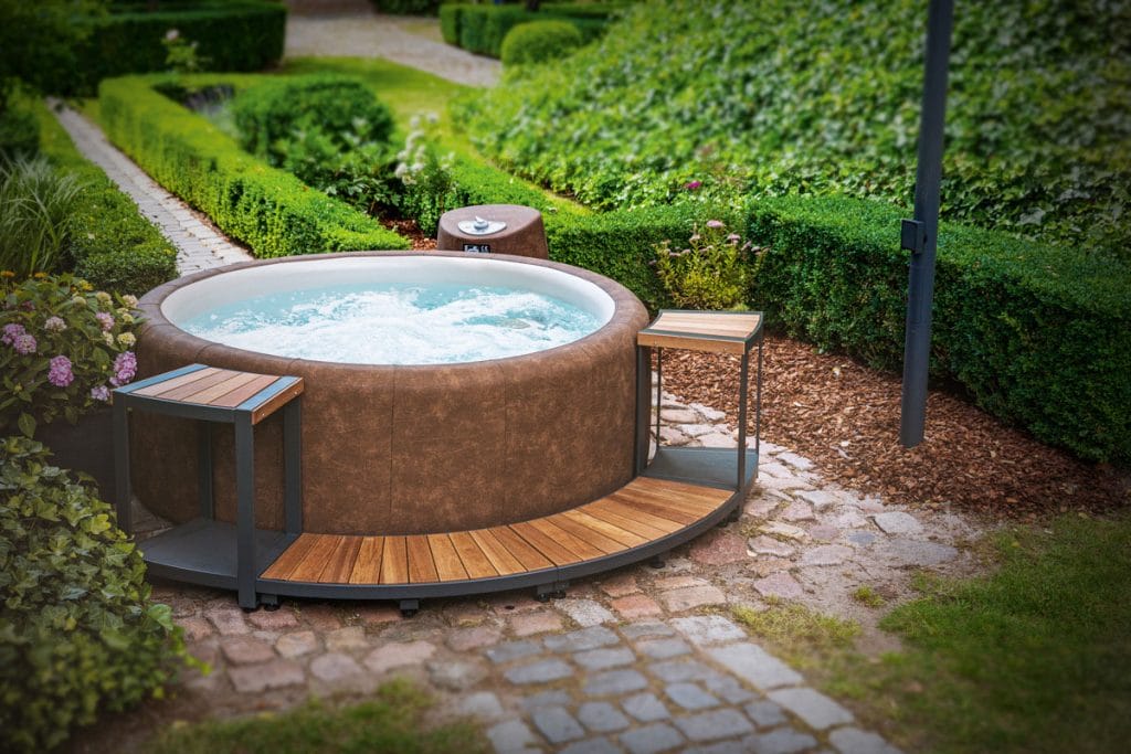 Edelstahl-Stauseeholz Stepper • Softub Whirlpools